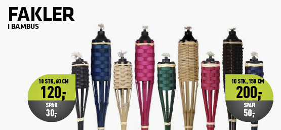 Fakkel - Bestil nu - vi sender alle hverdage.