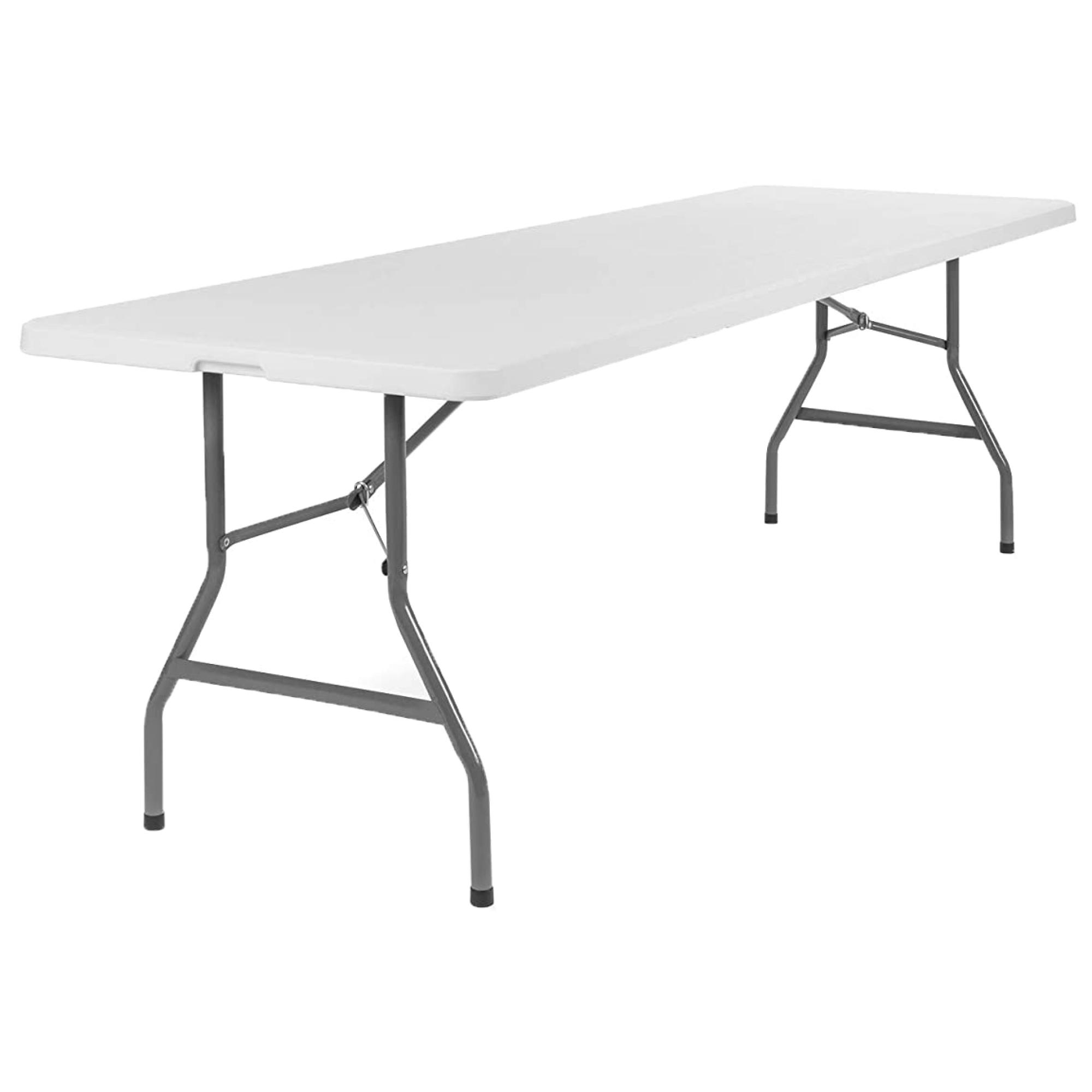 Foldebord hvid 240x76cm - Pris 499,00 kr. - Ikke på lager - moreland.dk