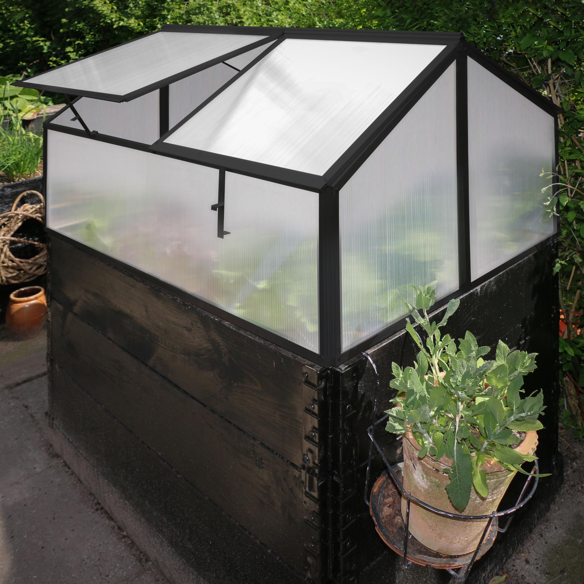 Minidrivhus sort 120x80x67cm - Pris 699,00 kr. - 10+ stk. på eget lager ...